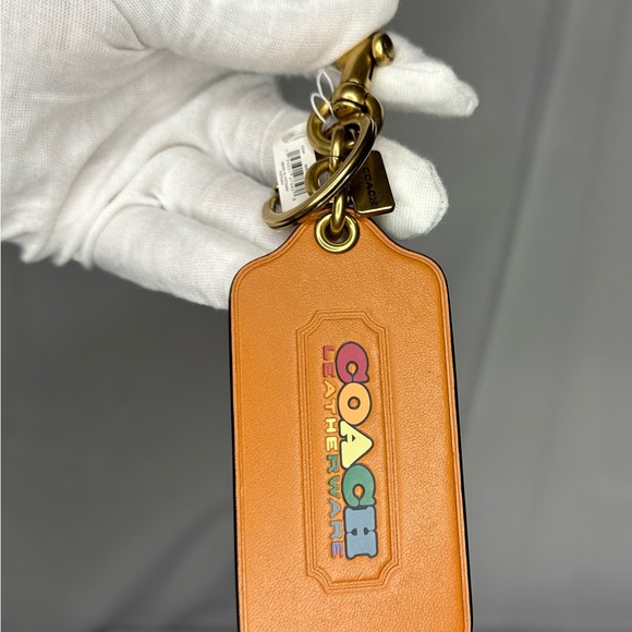 Coach | Accessories | Coach Multicolor Leather Keychain | Poshmark